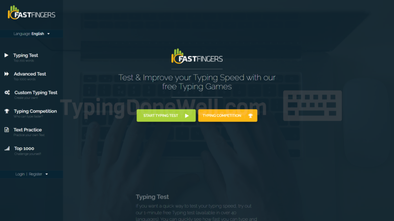 10FastFingers review - website only for typing tests or something more ...