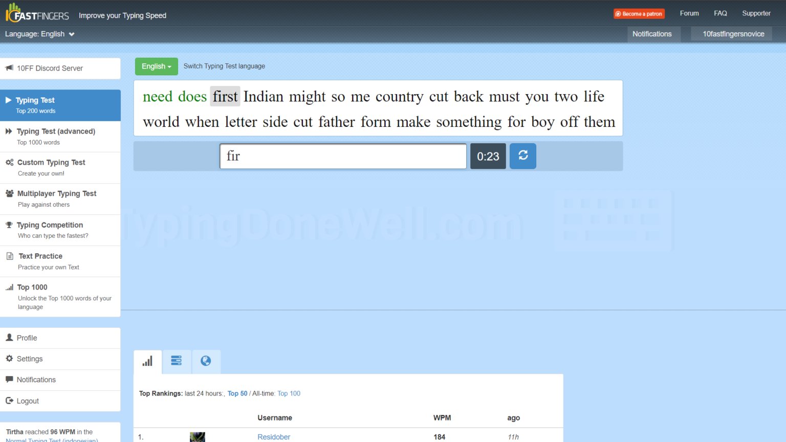 10FastFingers review - website only for typing tests or something more ...