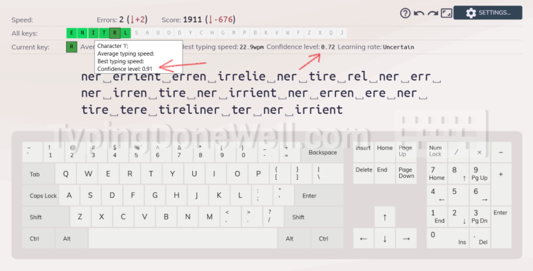 How to use Keybr? - beginner's guide (with photos) - TypingDoneWell.com
